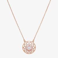 China Regal 18kt Yellow Rose Gold Pendant Necklace with Natural Diamonds - 5,000 Piece Monthly Capacity, 10-15 Day Delivery for sale