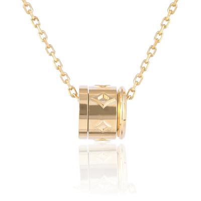China Refined 18kt Yellow Gold Pendant Necklace - 75% Pure Gold Content with Premium Craftsmanship for sale
