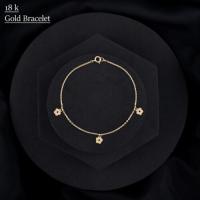 China 18KT Gold Bracelet 75% Pure Gold Elegant Jewelry with Secure Clasp and Professional Finish for sale