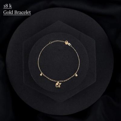China 18KT Gold Bracelet Collection - 75% Pure Gold Content with Multiple Size Options for Elegant Jewelry for sale