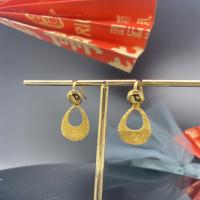 China Sleek 18K Gold Plumeria Stud Earrings for sale