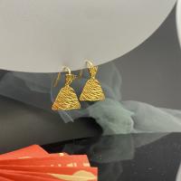 China Fashionable Small Gold Plumeria Earrings for sale