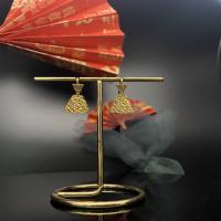 China Fashionable Small Gold Plumeria Earrings for sale