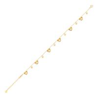 China Personalized 18K Gold Anklets: Custom Name and Initial Designs for sale
