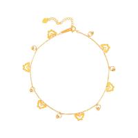 China Personalized 18K Gold Anklets: Custom Name and Initial Designs for sale