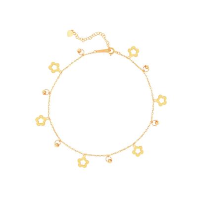 China Custom 18K Gold Name Anklet Personalized Rose Gold Yellow Gold White Gold Women Jewelry for sale