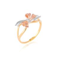 China 18kt Gold Engagement Ring Rose Yellow White Gold Custom Size Women Anniversary Gift for sale