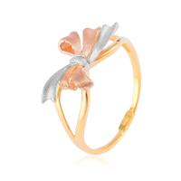 China 18kt Gold Engagement Ring Rose Yellow White Gold Custom Size Women Anniversary Gift for sale
