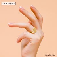 China Exquisite 18kt Gold Jewelry: Rings That Define Timeless Elegance for sale