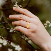 China 18kt Gold Ring for Women Custom Size Rose Gold Yellow Gold White Gold Romantic Anniversary Gift for sale