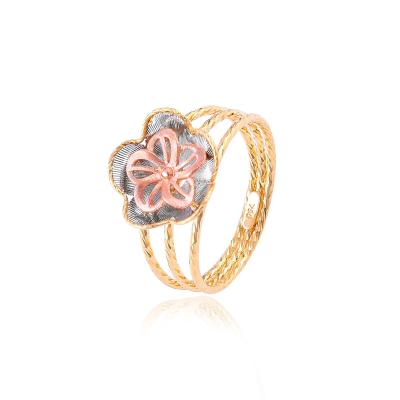 China Handcrafted 18kt Gold Rings for Women Custom Size Rose Gold Yellow Gold White Gold Anniversary Gift for sale