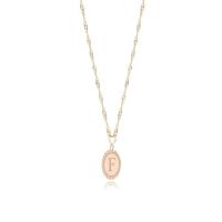China 18K Gold ‘F’ Pendant Necklac for sale
