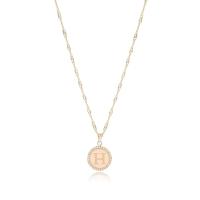 China 18K Gold ‘H’ Pendant Necklace for sale