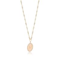 China 18K Gold ‘H’ Pendant Necklace for sale