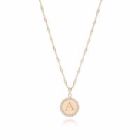 China 18K Gold ‘A’ Pendant Necklace for sale