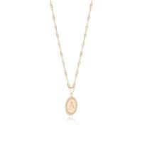 China 18K Gold ‘A’ Pendant Necklace for sale