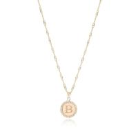 China 18K Gold ‘B’ Pendant Necklace for sale