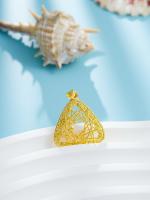 China Qicai 24K Gold Jewelry - Genuine 24K Gold Round Design with Lobster Clasp for Everyday Wear for sale