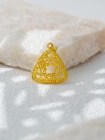 China Qicai 24K Gold Jewelry - Genuine 24K Gold Round Design with Lobster Clasp for Everyday Wear for sale