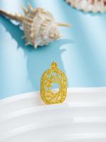 China Qicai 24K Pure Gold Jewelry with Classic Round Design and Lobster Clasp - One Size Unisex Accessories for sale