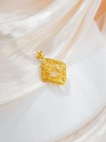 China Qicai 24K Gold Jewelry - 24 Karat Pure Gold Accessories with Lobster Clasp and Round Design for sale
