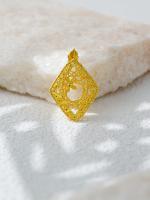 China Qicai 24K Gold Jewelry - 24 Karat Pure Gold Accessories with Lobster Clasp and Round Design for sale
