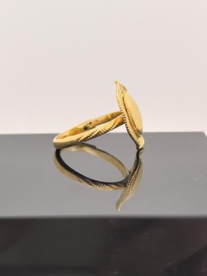 China Heart-Shaped 925 Sterling Silver Ring with 24K Gold Plating - Unisex Simple Design Lobster Clasp Jewelry for sale