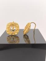 China 24K Pure Gold Earrings with Lobster Clasp - 99.9% Purity Rose Gold Jewelry for Everyday Wear for sale