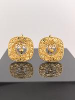 China 925 Silver Earrings with 14K 18K 24K Gold Plating - IGI Certified Rose Gold Finish for Everyday Wear for sale