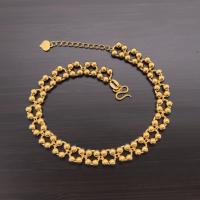 China 24K Pure Gold Jewelry Collection - IGI Certified 99.9% Purity with Rose Gold Finish and Lobster Clasp for sale