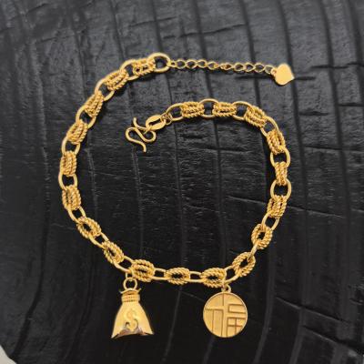 China 24K Gold Jewelry Collection - 99.9% Pure Gold Bracelets & Earrings with IGI Certification and Custom Design Options for sale