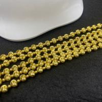 China 18K Yellow Gold Cateyes Beads Bracelet Au750 Custom Length Bulk Sale for Women Ladies Girls Mothers Gifts for sale