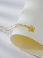 China 18K gold jewelry customized star necklace ring earring for sale