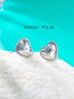 China Pt950 Platinum Sweet Heart Jewelry Set - Necklace, Earrings & Rings with IGI Certification for sale