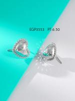 China Pt950 Platinum Sweet Heart Jewelry Set - Necklace, Earrings & Rings with IGI Certification for sale