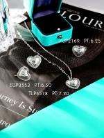 China Pt950 Platinum Sweet Heart Jewelry Set - Necklace, Earrings & Rings with IGI Certification for sale