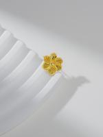 China 18K Gold Custom Flower Pendant Rings Earrings Christmas Gift Jewelry Unisex 75% Gold for sale