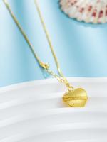 China 24K Gold Heart Pendant Jewelry for Women - 99.9% Pure Gold with IGI Certification and Lobster Clasp for sale