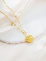 China 24K Gold Heart Pendant Jewelry for Women - 99.9% Pure Gold with IGI Certification and Lobster Clasp for sale