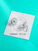China Platinum Wheel Shape Jewelry Set - 95% Pure Pt950 Necklace, Earrings & Ring with Permanent Luster for sale