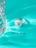 China Platinum Wheel Shape Jewelry Set - 95% Pure Pt950 Necklace, Earrings & Ring with Permanent Luster for sale