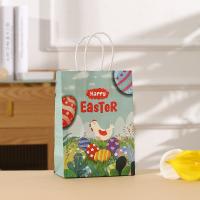 China Kraft Paper Easter Bunny Gift Bag for Holiday Party Hand Candy Luxury Packaging Style for sale