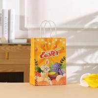 China Kraft Paper Easter Bunny Gift Bag for Holiday Party Hand Candy Luxury Packaging Style for sale