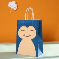 China Jigglypuff Squirtle Monsters Theme Kraft Paper Gift Bag for Children's Birthday Party for sale