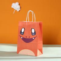 China Jigglypuff Squirtle Monsters Theme Kraft Paper Gift Bag for Children's Birthday Party for sale
