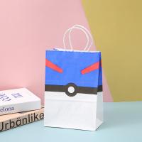 China Custom Logo Cartoon Kraft Paper Hand Packing Candy Food Party Paper Bag for Canned Food for sale