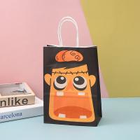 China Eco-friendly Halloween Party Gift Bag Kraft Paper Bag for Cross-Border Sales on Amazon for sale