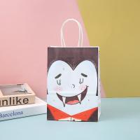 China Eco-friendly Halloween Party Gift Bag Kraft Paper Bag for Cross-Border Sales on Amazon for sale