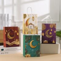 China Moon Festival Kraft Paper Printed Shopping Hand Party Candy Paper Bag for Celebrations for sale