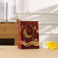 China Moon Festival Kraft Paper Printed Shopping Hand Party Candy Paper Bag for Celebrations for sale
